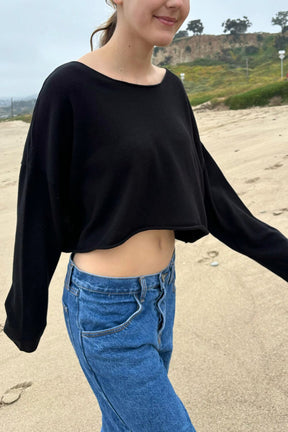 Cameron Cropped Sweater – Brandy Melville
